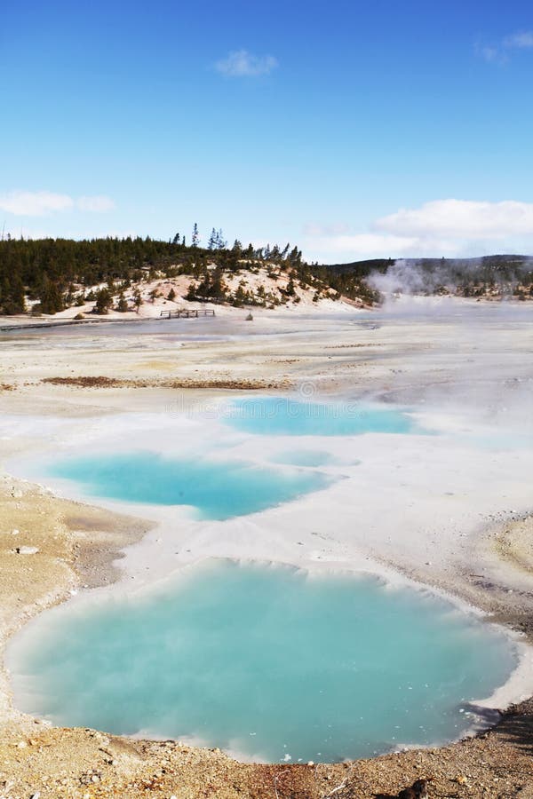 Hot spring in Yellowstone stock photo. Image of water - 9505752