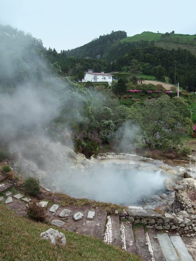 Hot springs at the Azores stock photo. Image of portugal - 21448502