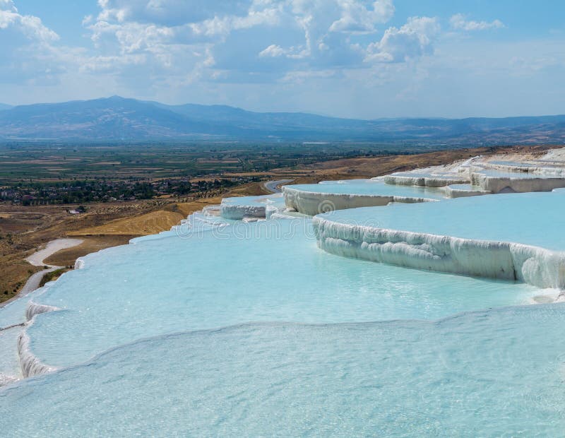 Hot Springs and Cascades at Pamukkale in Turkey Stock Photo - Image of ...