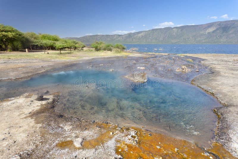 Hot Springs at Lake Bogoria in Kenya Stock Photo - Image of valley ...