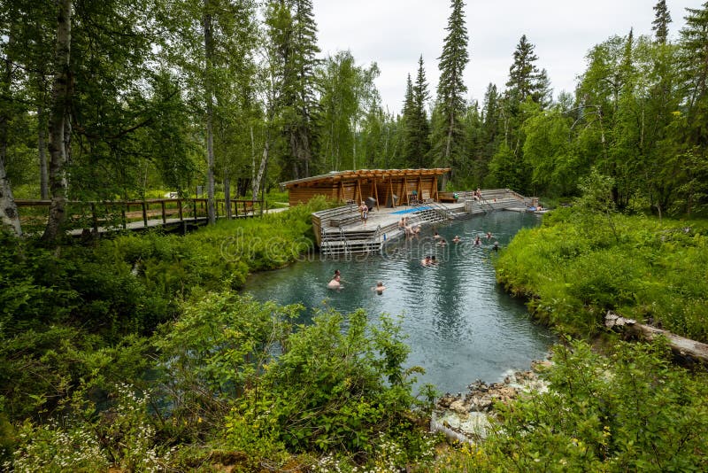 Hot Springs of the Liard River in Canada Stock Image - Image of ...