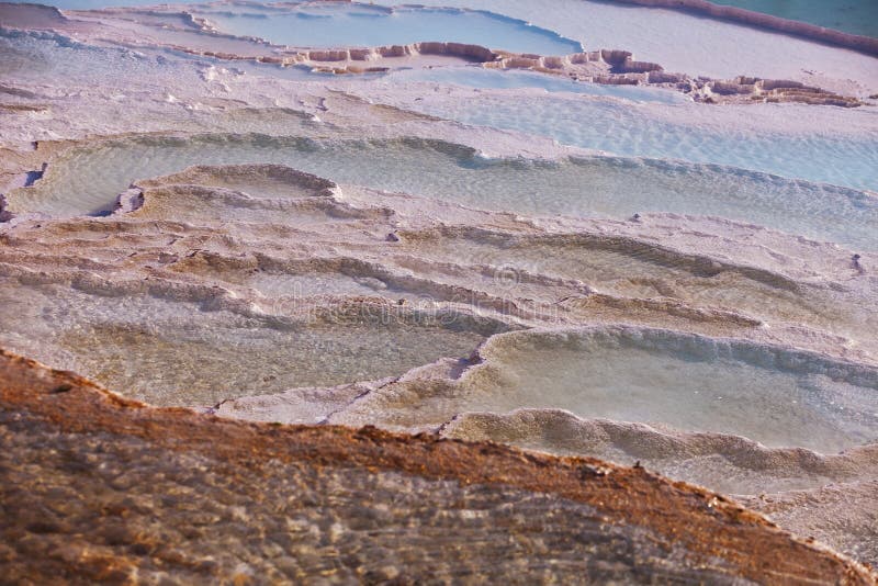 Hot Springs Pools at Pamukkale Stock Photo - Image of world, heritage ...