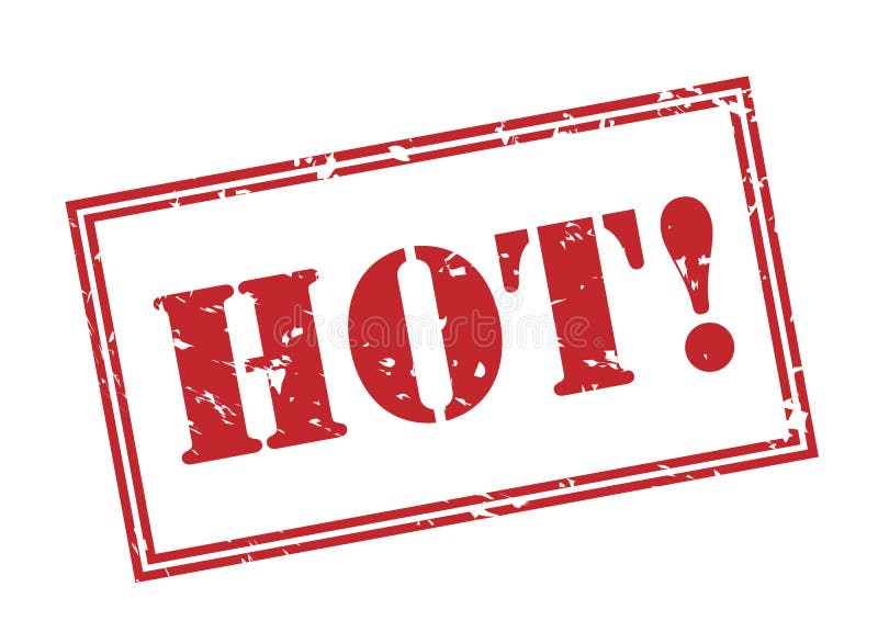 Hot Stamp on White Background Stock Illustration - Illustration of ...