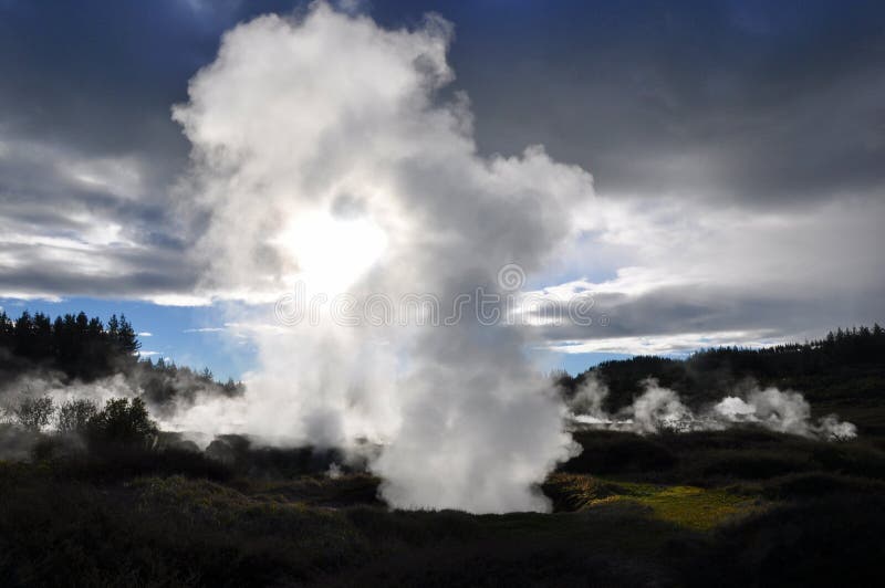 Hot Steam stock image. Image of vacation, geothermal - 20869839