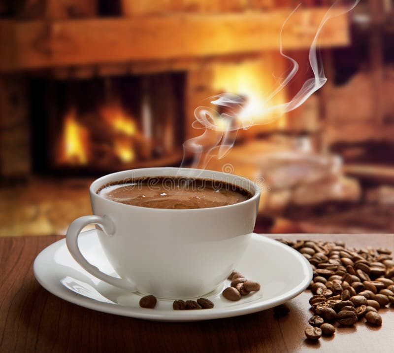 Cup of hot coffee stock image. Image of brewed, espresso - 36989721