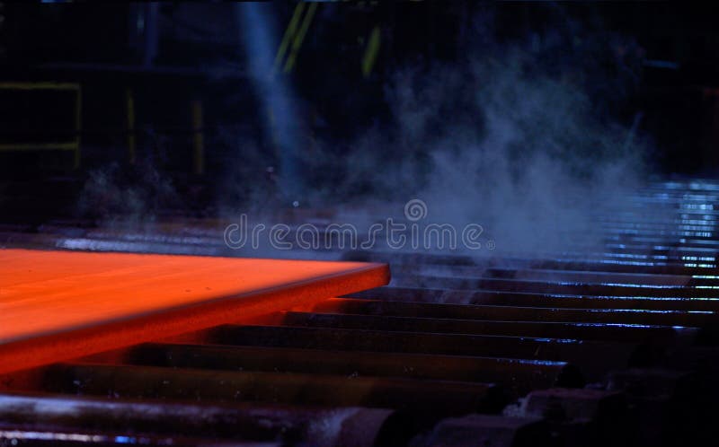 Hot steel plate stock image. Image of colorful, evening - 83828755