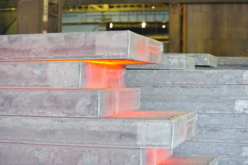 Hot steel stack stock image. Image of fuel, pollution - 24712931