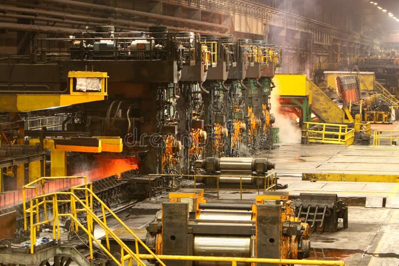Hot strip mill stock image. Image of iron, metal, strip - 3751825