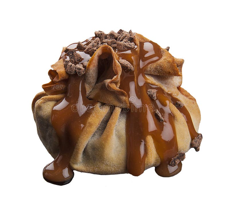 Hot Strudel with Pears on a Dark Background Stock Photo - Image of dish ...