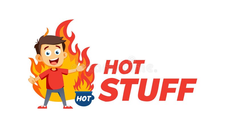 Hot Stuff Text Flames Stock Illustrations – 10 Hot Stuff Text Flames ...