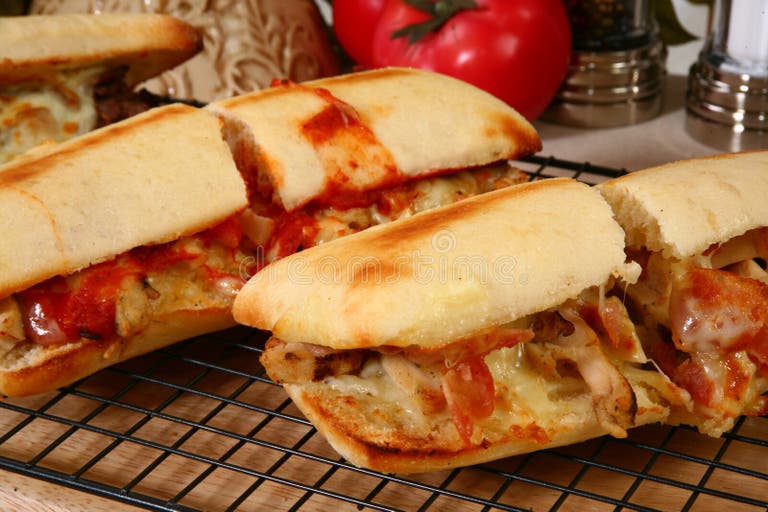 Hot Sub Sandwiches stock image. Image of food, meal, marinara - 7811153
