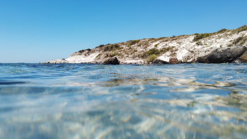 Hot summer and clear sea stock image. Image of nature - 254307717