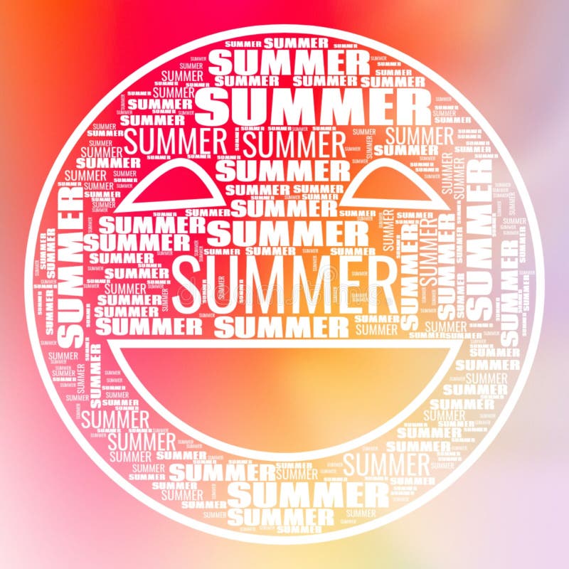 Hot Summer Cool Shapes stock illustration. Illustration of shapes ...