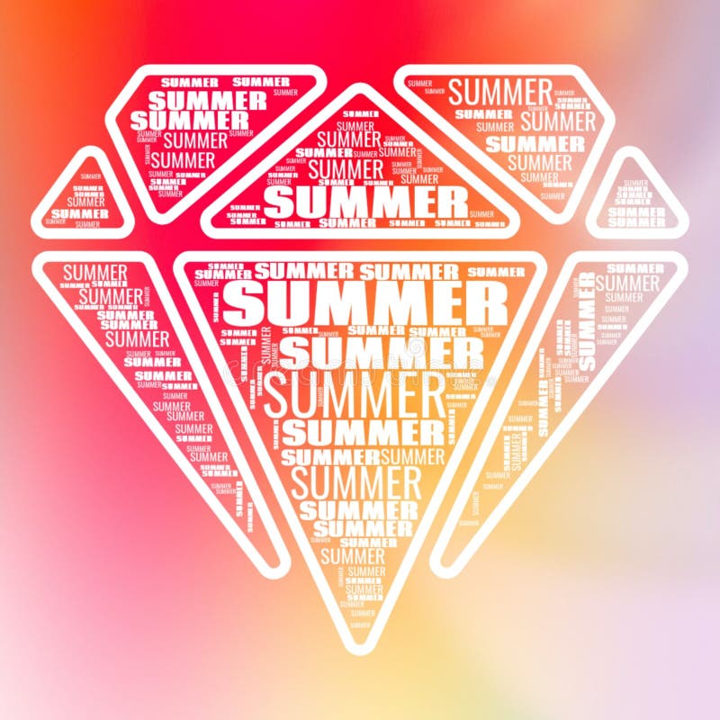 Hot Summer Cool Shapes stock illustration. Illustration of cool - 312434124