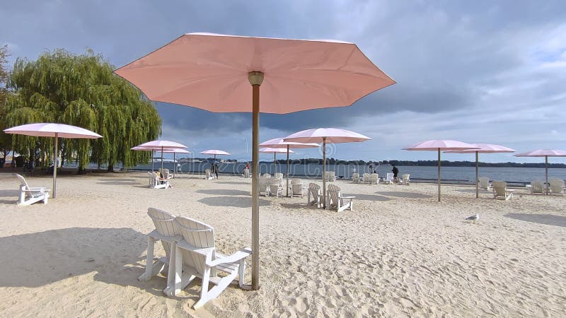 A Hot Summer Day on the Beach Stock Image - Image of color, backgrounds ...