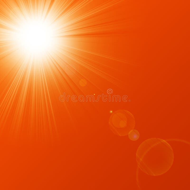 Hot summer sun stock illustration. Illustration of holiday - 5401706