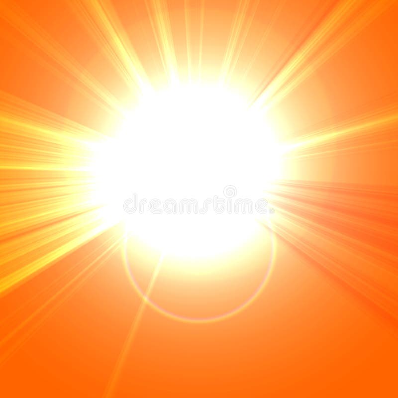 Hot summer sun stock illustration. Illustration of tropical - 4180917