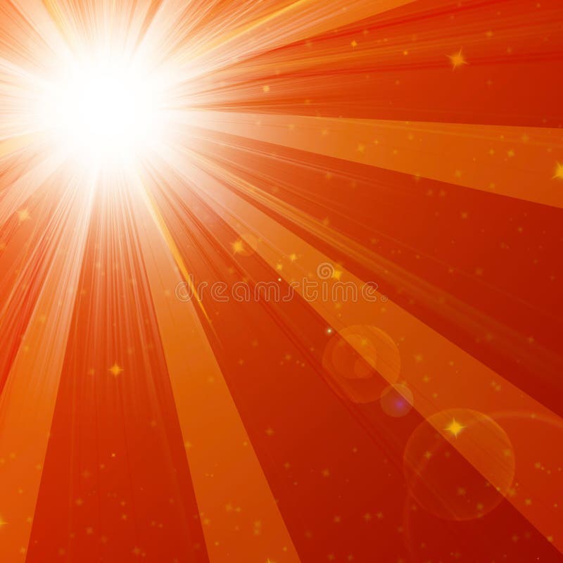 Hot summer sun stock illustration. Illustration of sunset - 4677632