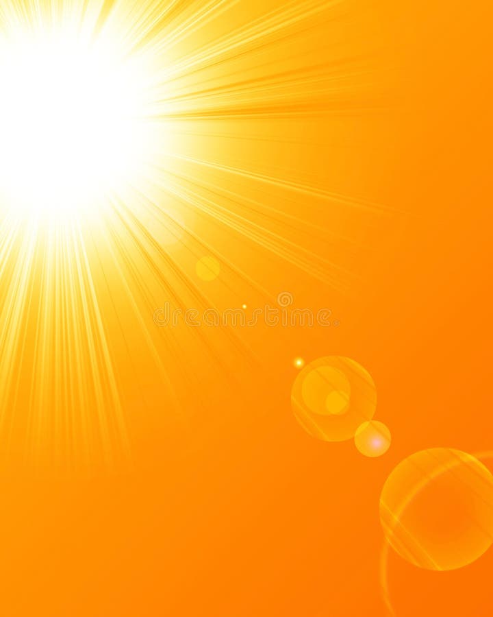 Hot summer sun stock illustration. Illustration of holiday - 5401706