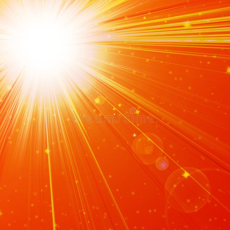 Hot summer sun stock illustration. Illustration of ripple - 6090650