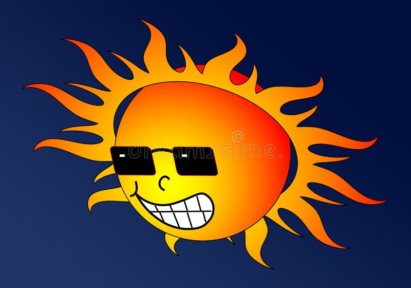 Hot Sun stock illustration. Illustration of scorcher, searing - 890377