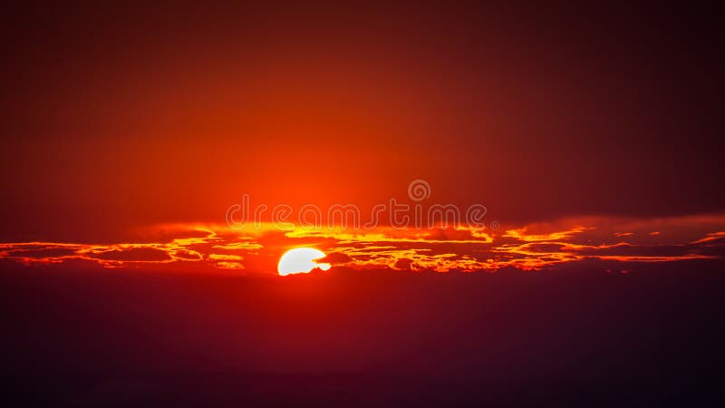 Hot sunset stock image. Image of view, evening, skyline - 60463335