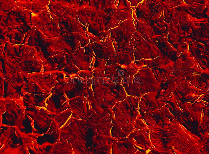 Hot Surface of the Earth with Cracks Stock Photo - Image of fire ...