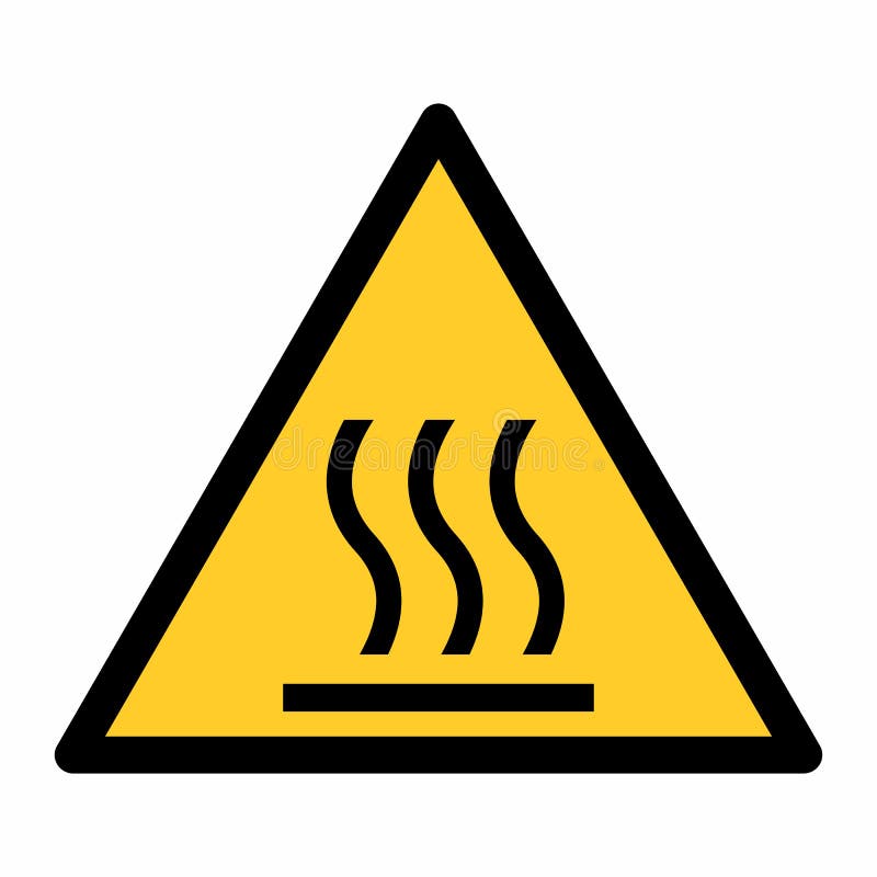 Hot Surface Hazard Icon Vector for Graphic Design, Logo, Web Site ...