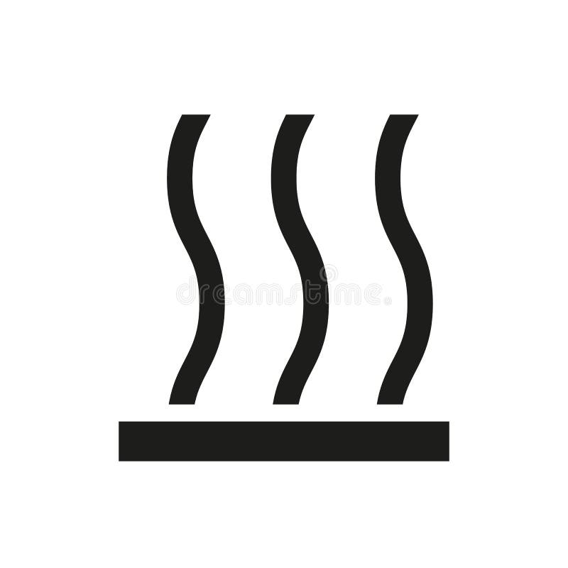 The Hot Surface Icon. Hotly Symbol Stock Vector - Illustration of ...