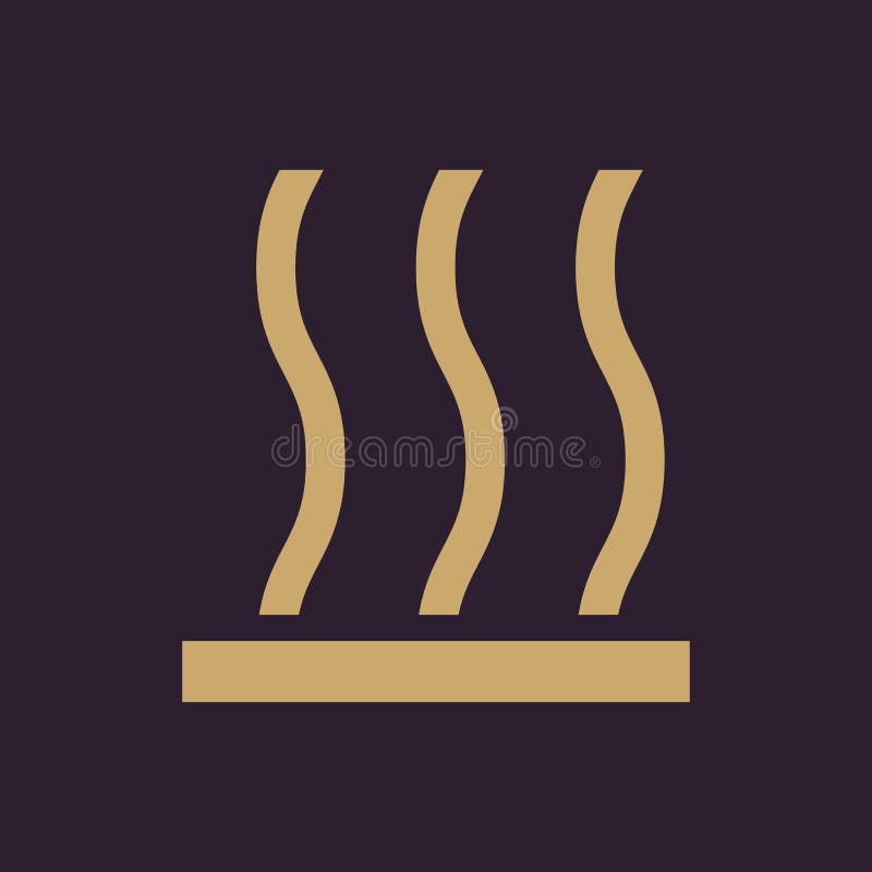 The Hot Surface Icon. Hotly Symbol Stock Vector - Illustration of ...
