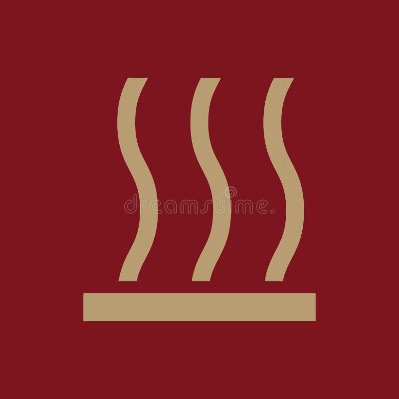 The Hot Surface Icon. Hotly Symbol Stock Vector - Illustration of ...