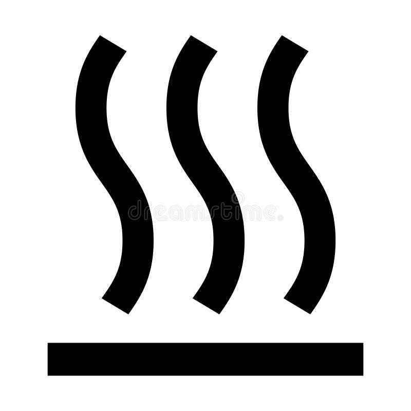 Hot Surface Icon, Safety Graphic Information Symbol, Risk Notice ...