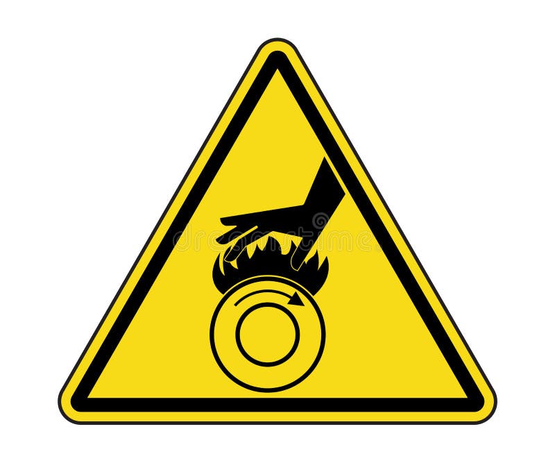Hot Surface Rollers Warning Label. International Hot Surface Roller ...