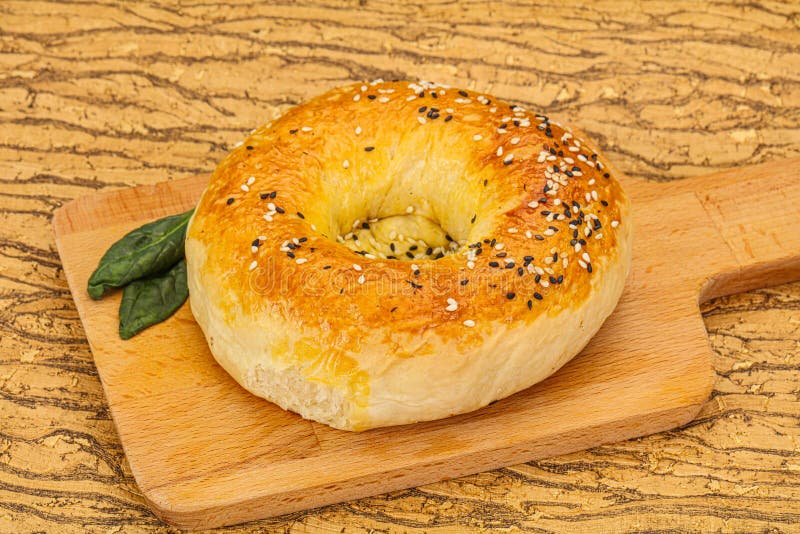 Hot Tasty Uzbek Flatbread for Snack Stock Photo - Image of bakery ...