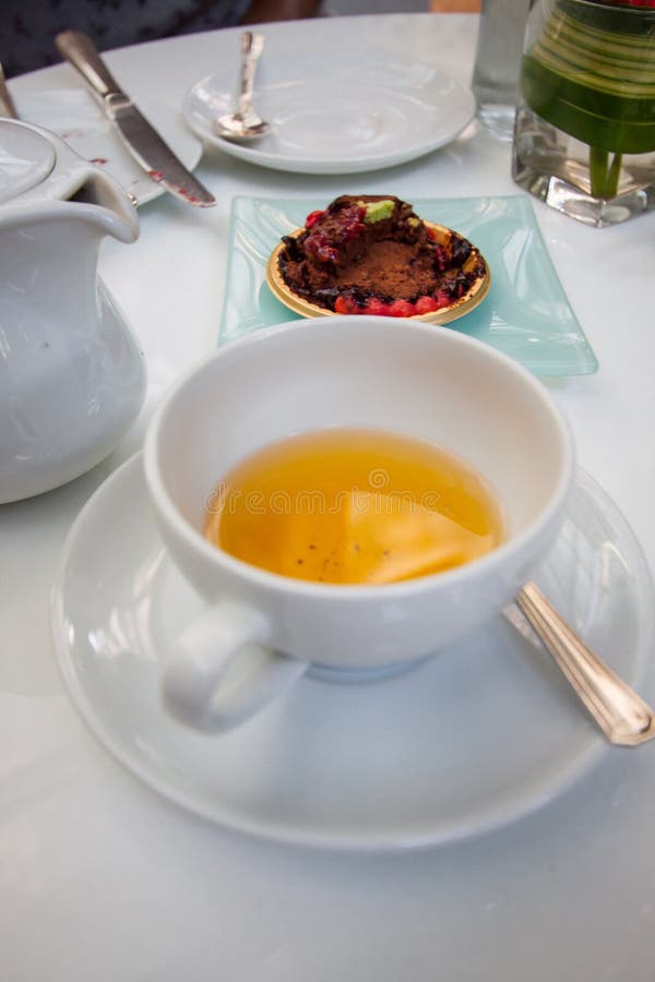 Hot Tea for Breakfast Served Stock Image - Image of taste, light: 37404007