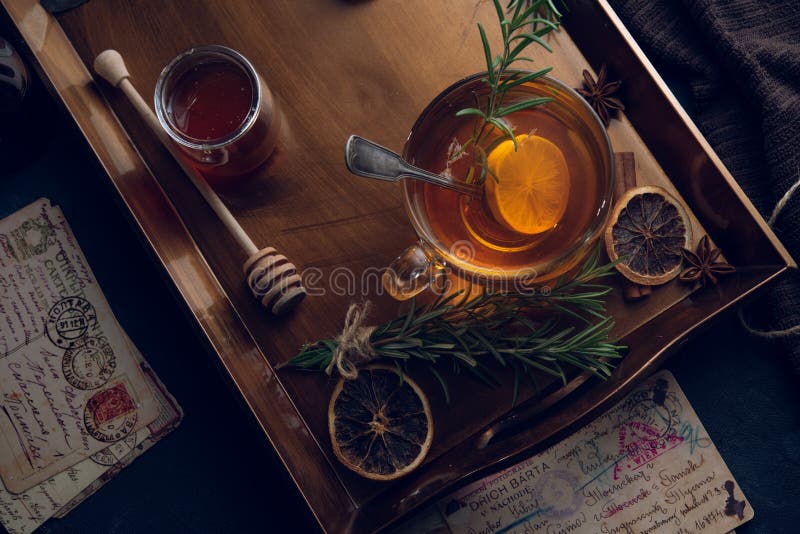 Hot Tea in the Cold Evening Stock Photo - Image of healthy, restaurant ...