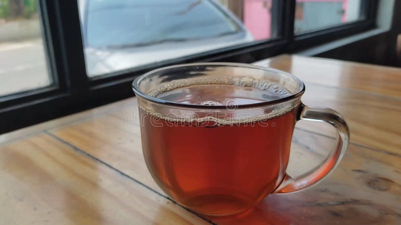 Hot Tea with a Smoke at the Cafe Stock Video - Video of brown, espresso ...