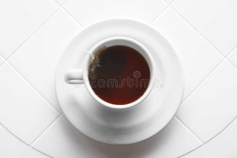 Hot tea with tea bag stock image. Image of breakfast - 79579209