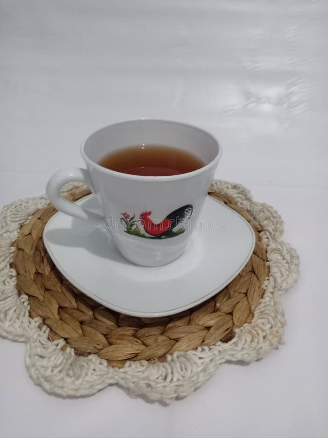 Hot Tea in a White Cup is Perfect for Serving in the Afternoon Stock ...