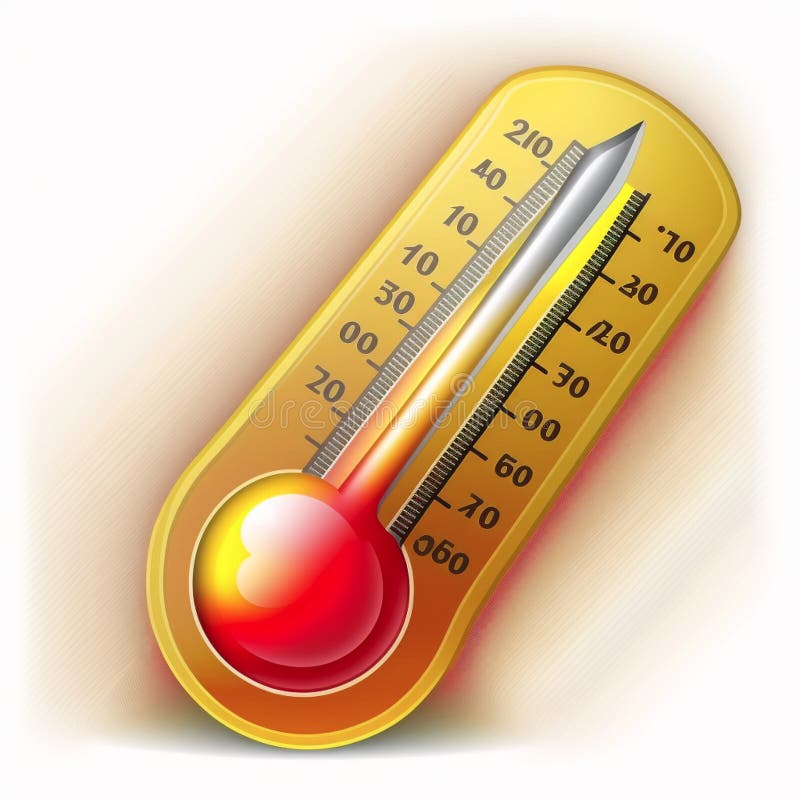 Hot, Temperature, Thermometer Icon Ai Generative Stock Illustration ...