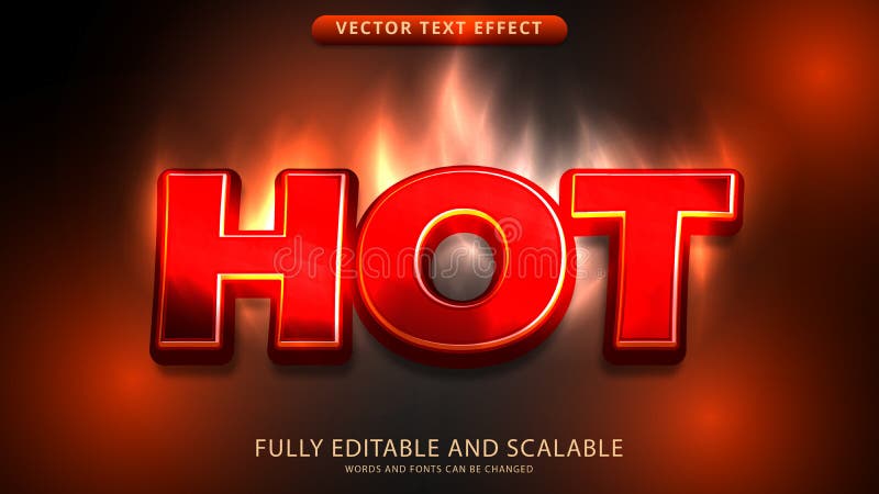 Hot Font Editable Stock Illustrations – 690 Hot Font Editable Stock ...