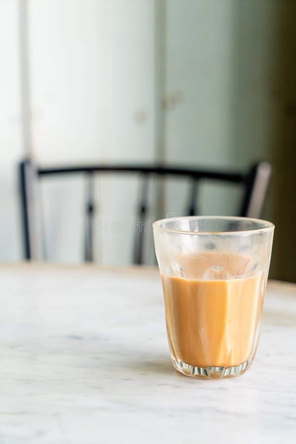 Hot Thai milk tea glass stock photo. Image of classic - 204767776