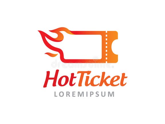 Hot Ticket Logo Symbol or Icon Template Stock Vector - Illustration of ...