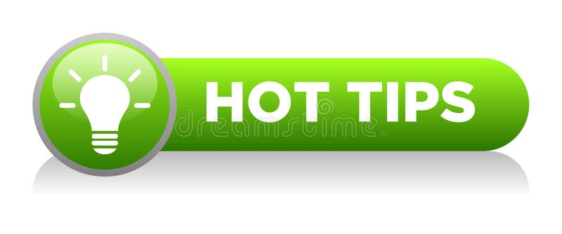 Hot tips button stock illustration. Illustration of helpful - 181724041