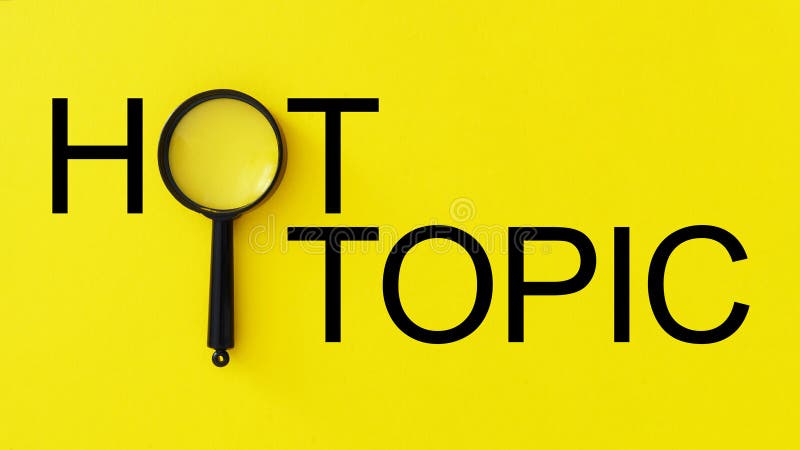Hot Topic and Trends are Shown Using the Text Stock Image - Image of ...