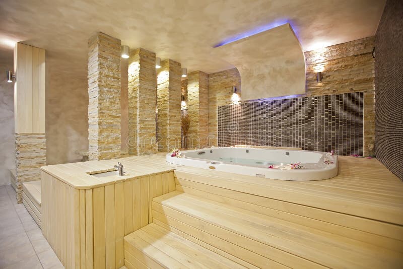 Jacuzzi Inside a Hotel Room Stock Image - Image of resort, luxury: 5554435