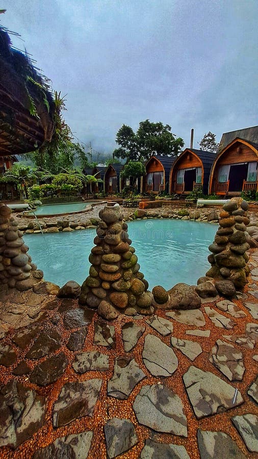 Hot water bath stock photo. Image of holiday, onseb - 368154136