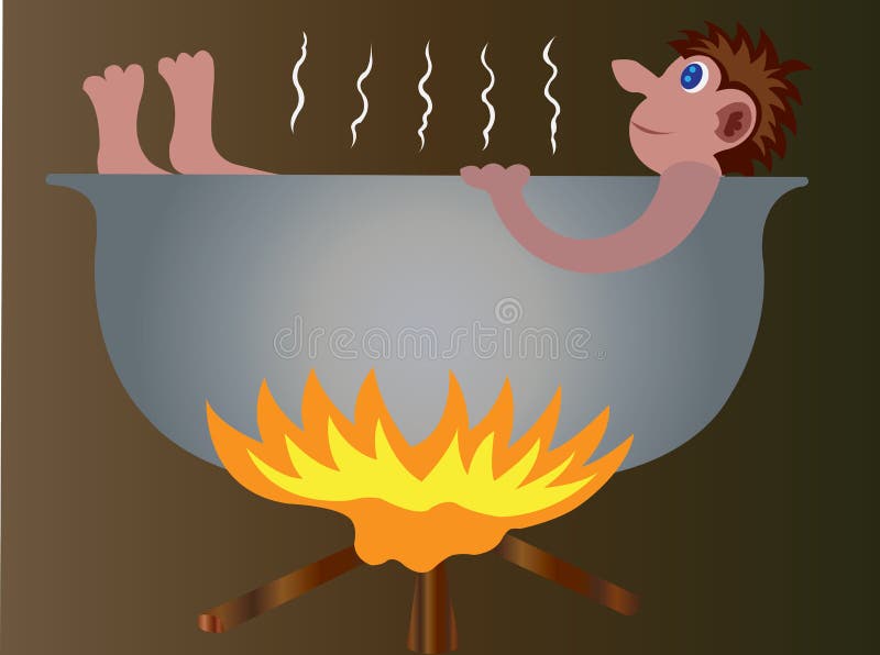 Hot water bath stock vector. Illustration of shaver, indulgent - 93797127