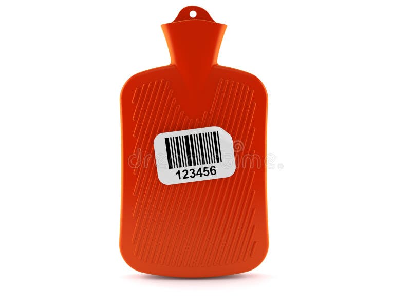 Water - Barcode with Futuristic Blue Background Stock Illustration ...