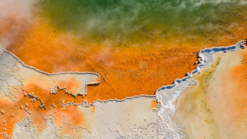 Hot Water Source Seen from the Drone Stock Photo - Image of spring ...